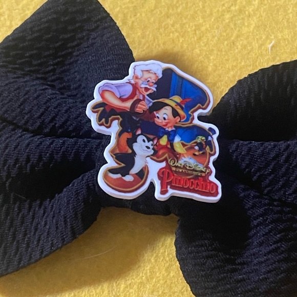 Disney | Accessories | Pinocchio Black Hair Bow | Poshmark